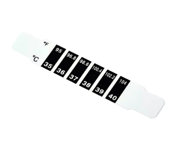 Disposable Forehead Thermometer Strip | °C/°F Readout | First Aid Plus