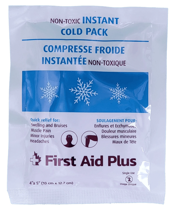 Instant Cold Compress 4" x 5" | First Aid Plus
